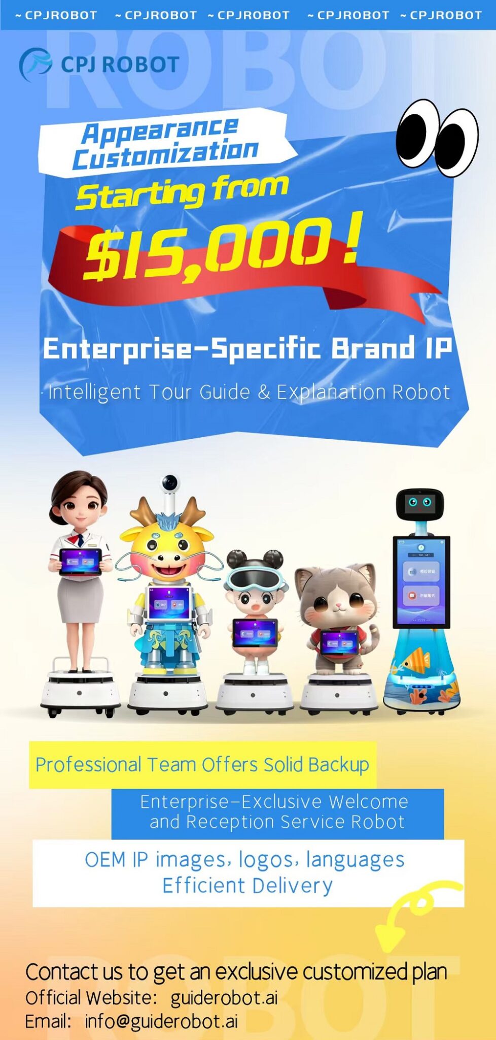 Custom Corporate IP Robots: Transform Your Brand Identity with CPJROBOT ...