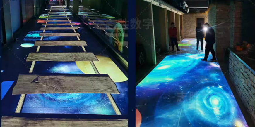 Outdoor PoE LiDAR Interactive Floor Projection Guide